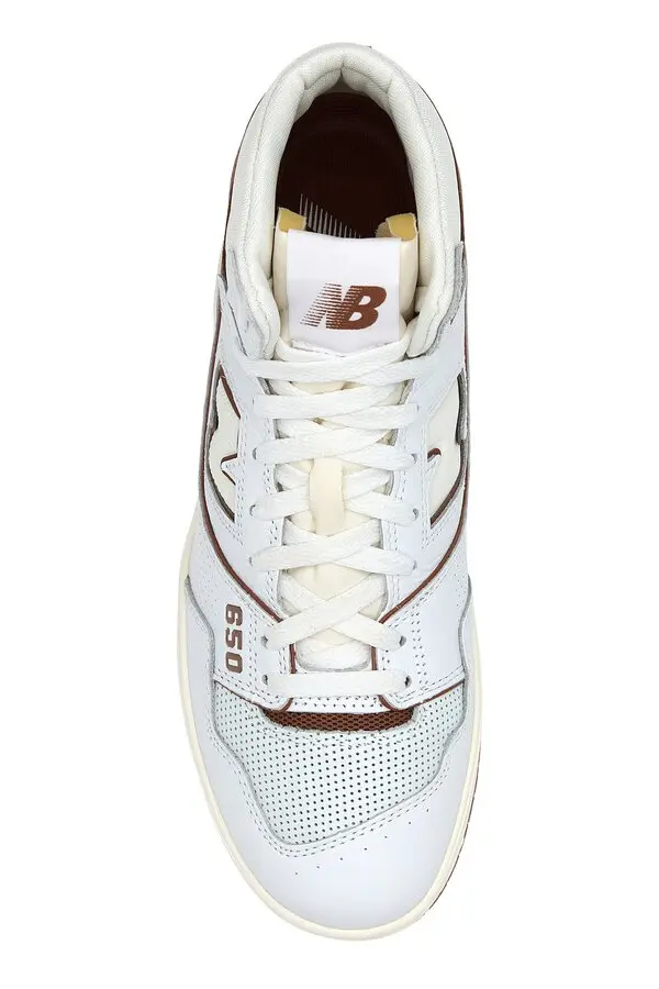 NEW BALANCE Two-tone Leather High-top Sneakers