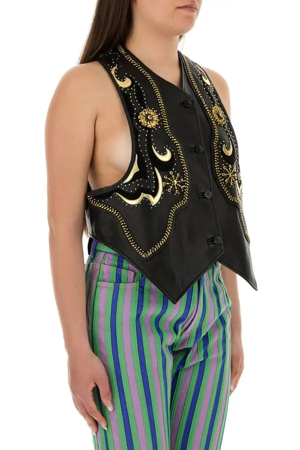 Versace Nappa Leather Vest