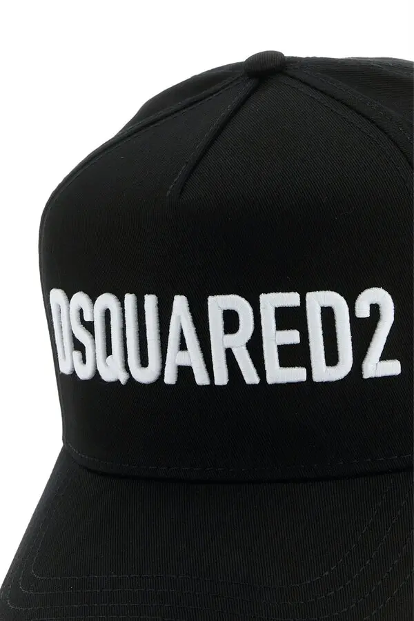 Dsquared2 Cotton Baseball Cap With Logo Embroidery