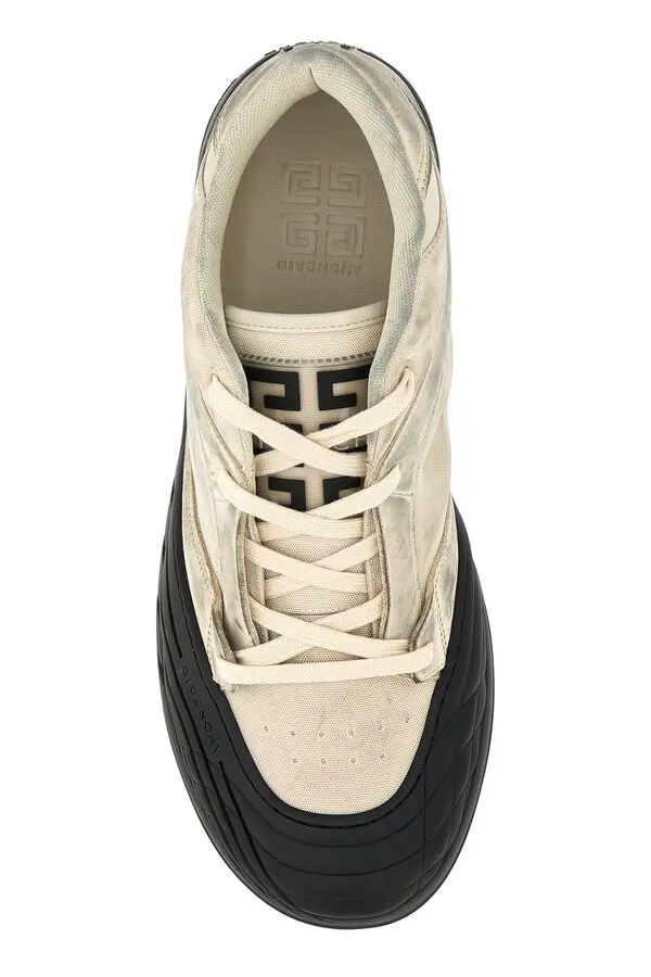 Givenchy Sand Fabric And Leather Skater Sneakers - Light Brown