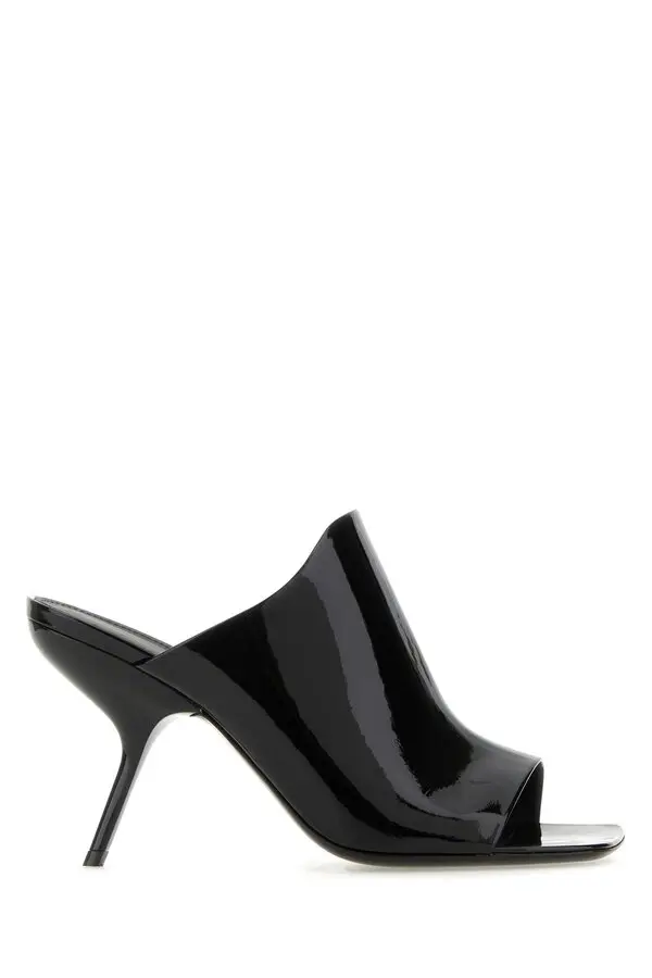 FERRAGAMO Embossed Logo Nappa Leather Slide Mules