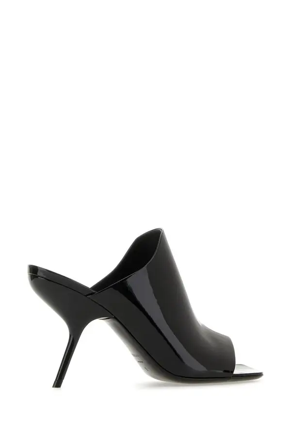 FERRAGAMO Embossed Logo Nappa Leather Slide Mules
