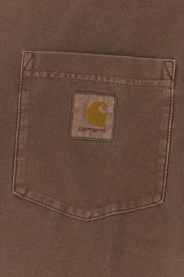 Carhartt Work In Progress Chocolate Cotton S/s Loose Pocket T-shirt - Brown