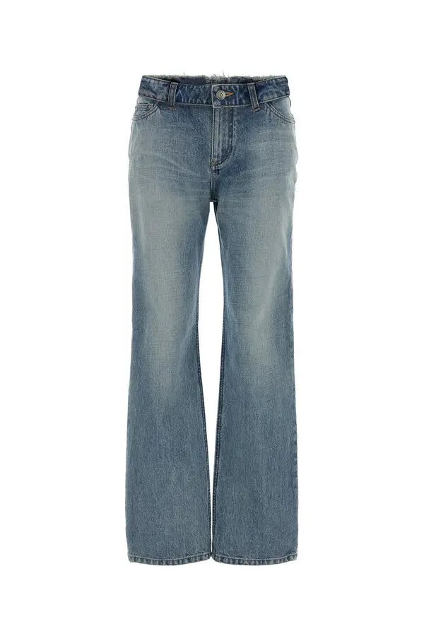 Alexander McQueen Stonewashed Denim Jeans