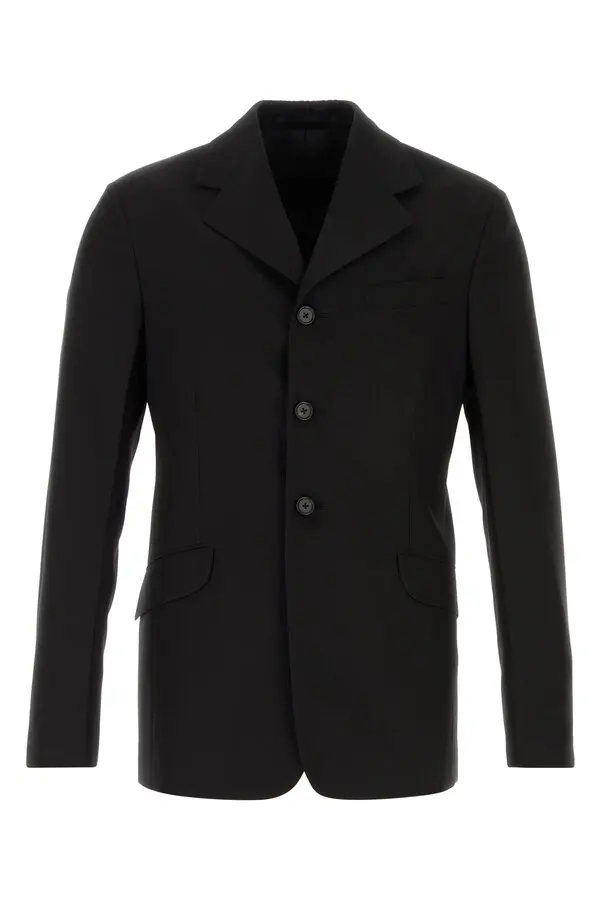 JIL SANDER Wool Blazer - Black