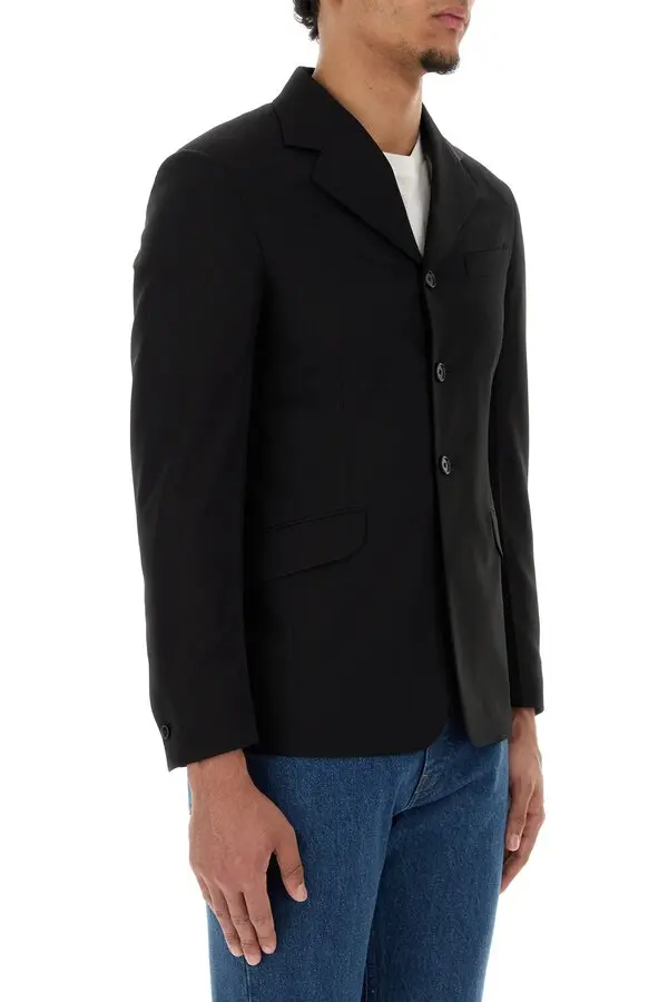 JIL SANDER Wool Blazer - Black