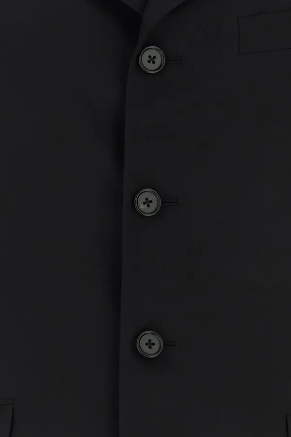JIL SANDER Wool Blazer - Black