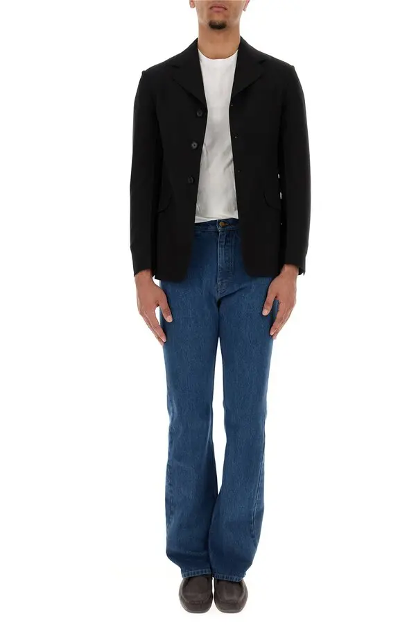 JIL SANDER Wool Blazer - Black
