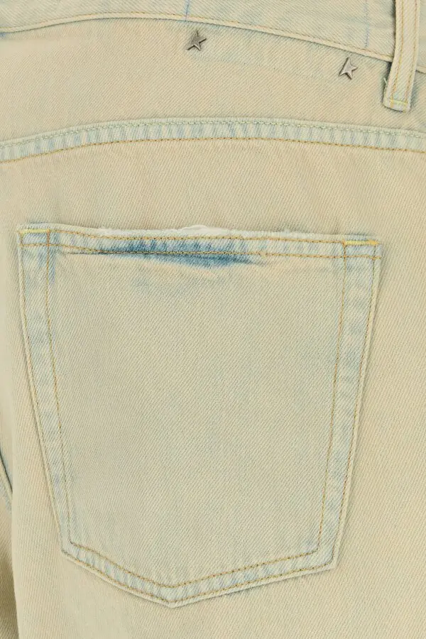 GOLDEN GOOSE Vintage Effect Denim Jeans - Light Brown