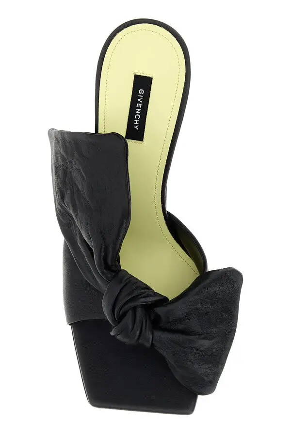 Givenchy Leather Boudoir Mules - Black