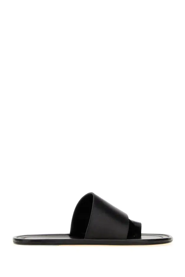THE ROW Leather Malick Thong Slippers