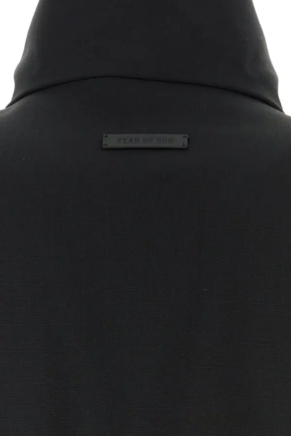Fear Of God Twill Jacket With High Neck And Logo Patch
