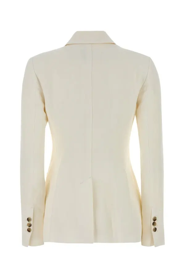 Ami Ivory Jersey Blazer