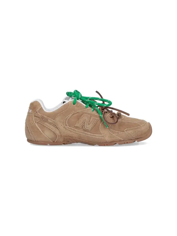 Miu Miu X New Balance "530 Sl" Suede Sneakers - Beige