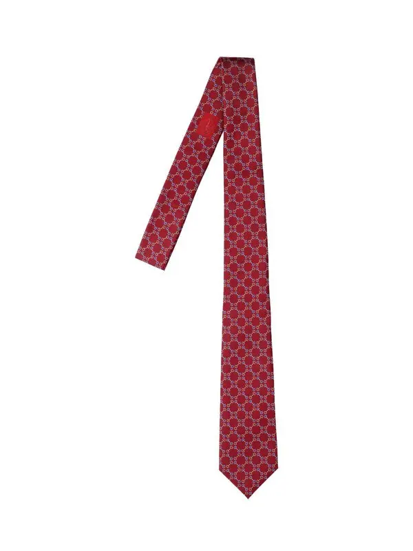 Gucci Jacquard Silk Tie - Red