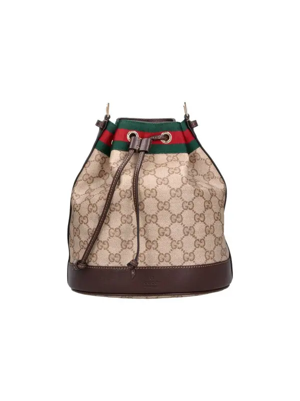 Gucci Venice" Mini Bucket Bag - Beige