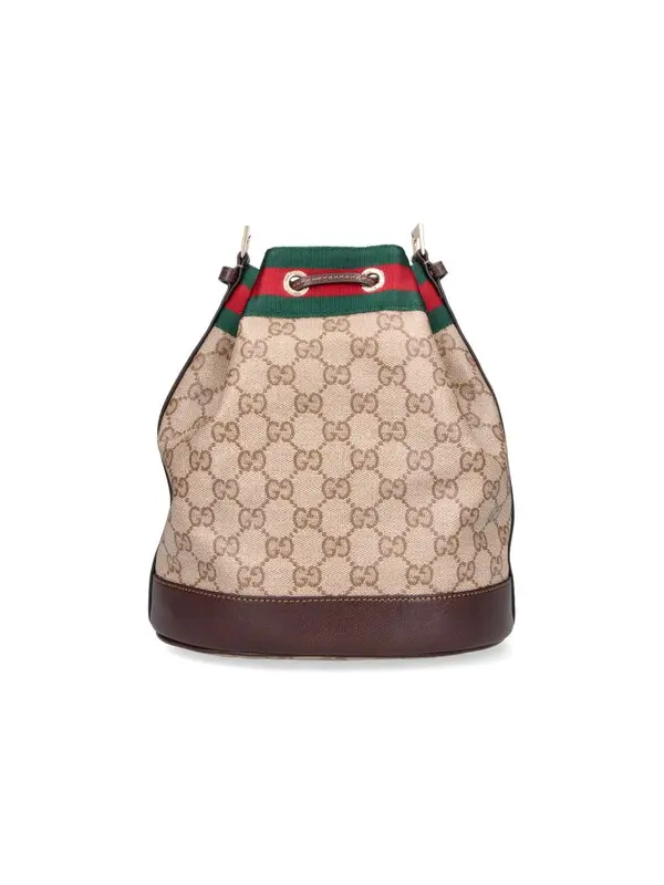 Gucci Venice" Mini Bucket Bag - Beige