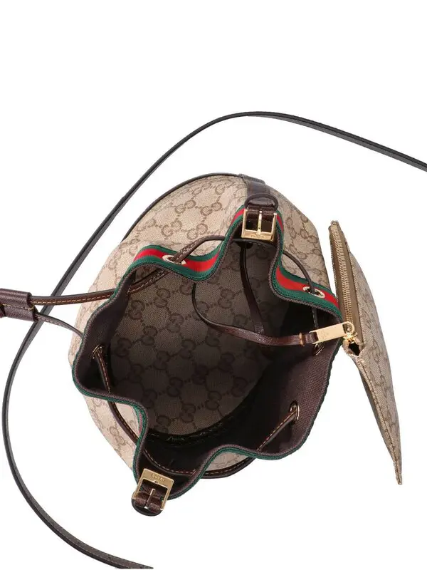 Gucci Venice" Mini Bucket Bag - Beige