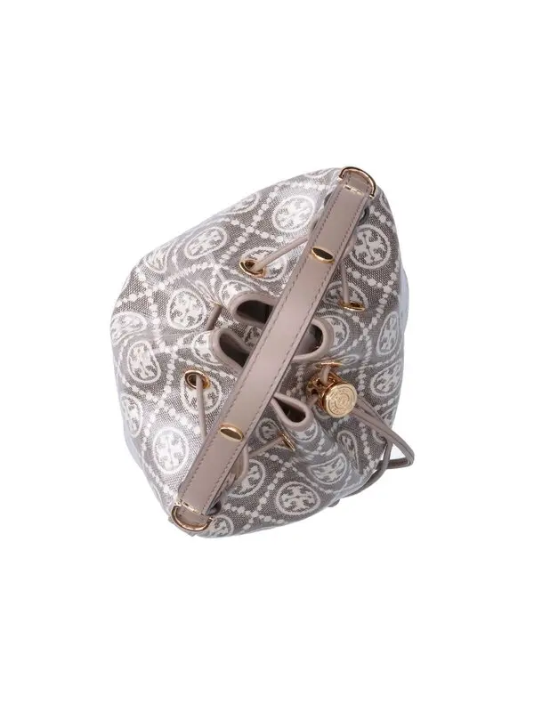 Tory Burch T-monogram Bucket Bag - Gray