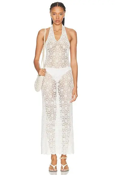 NILI LOTAN Eddie S Sweater Dress - Ivory