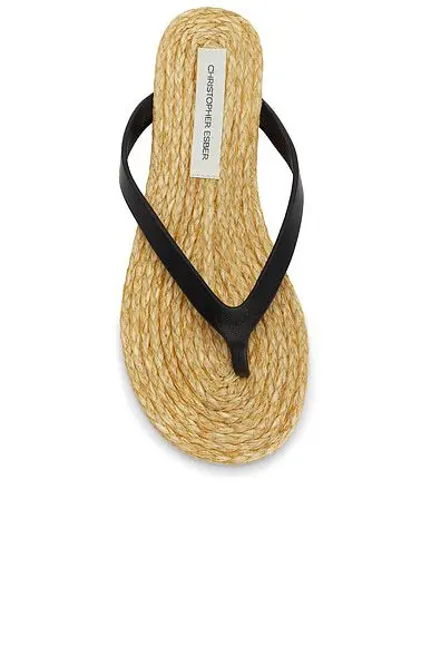 Christopher Esber Palma Flip Flop Black