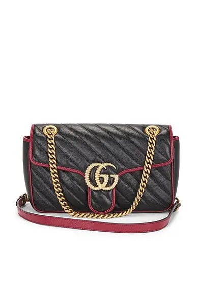 Gucci Gg Marmont Shoulder Bag - Black