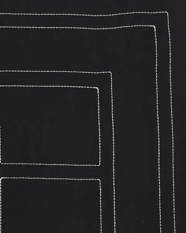 TOTEME Silk Scarf With Embroidery - Black