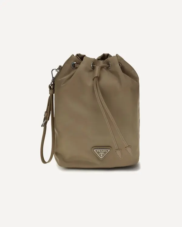 Prada Re-nylon Bucket Bag - Beige