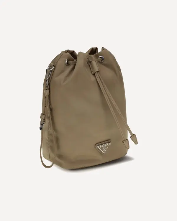 Prada Re-nylon Bucket Bag - Beige