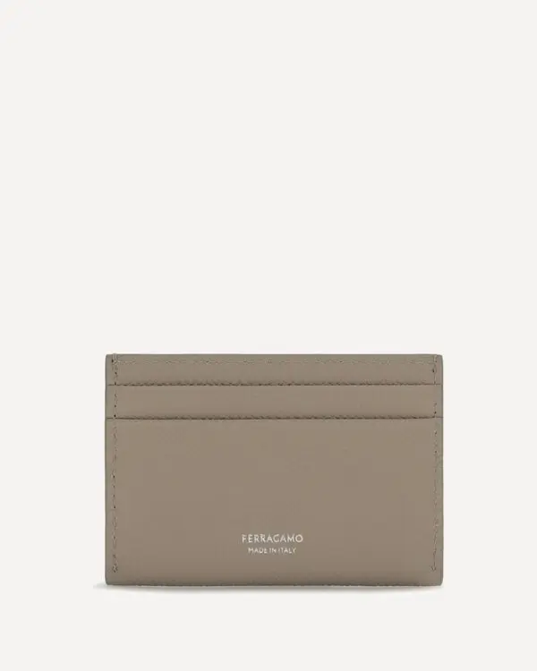 FERRAGAMO Gancini Card Holder - Beige