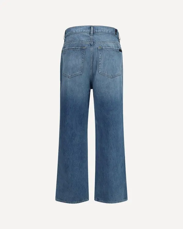 7 For All Mankind Wide-leg Jeans - Blue