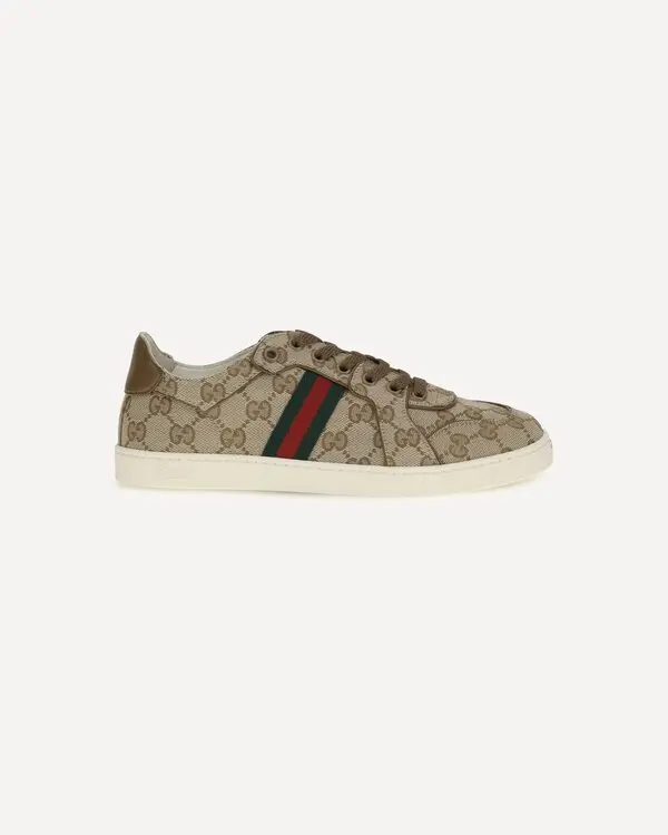 Gucci Gg Canvas Stretch Sneakers - Beige