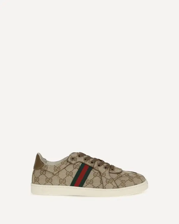 Gucci Gg Canvas Stretch Sneakers - Beige