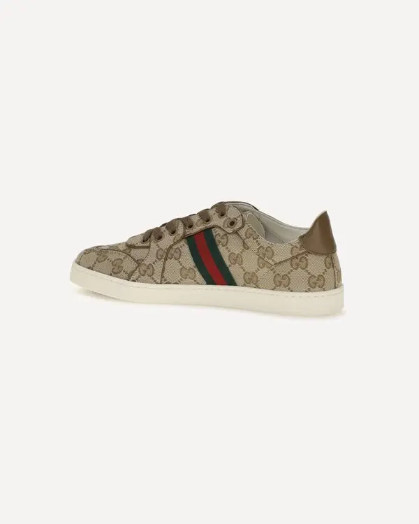 Gucci Gg Canvas Stretch Sneakers - Beige