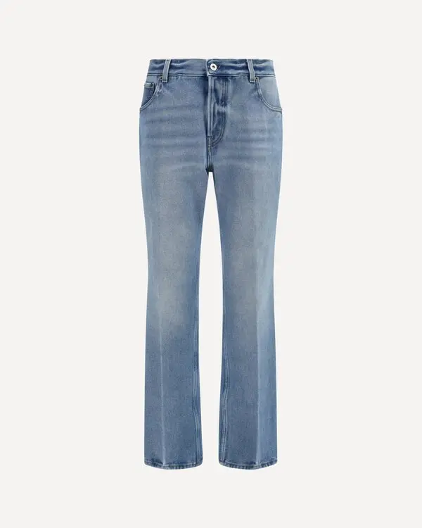 Miu Miu Washed Denim Five-pocket Jeans