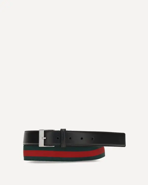 Gucci Square Buckle Belt - Black