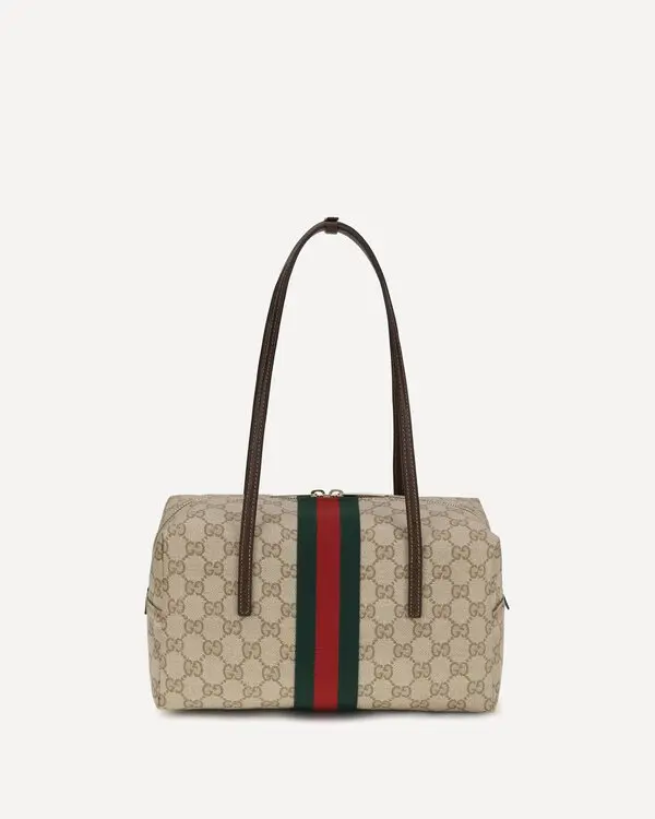 Gucci Medium Boston Melrose Shoulder Bag - Beige