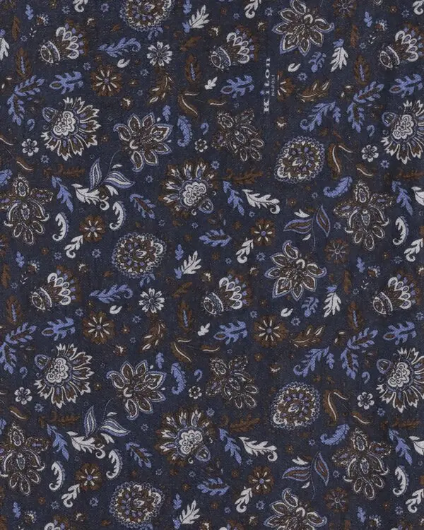 Kiton Paisley Patterned Scarf