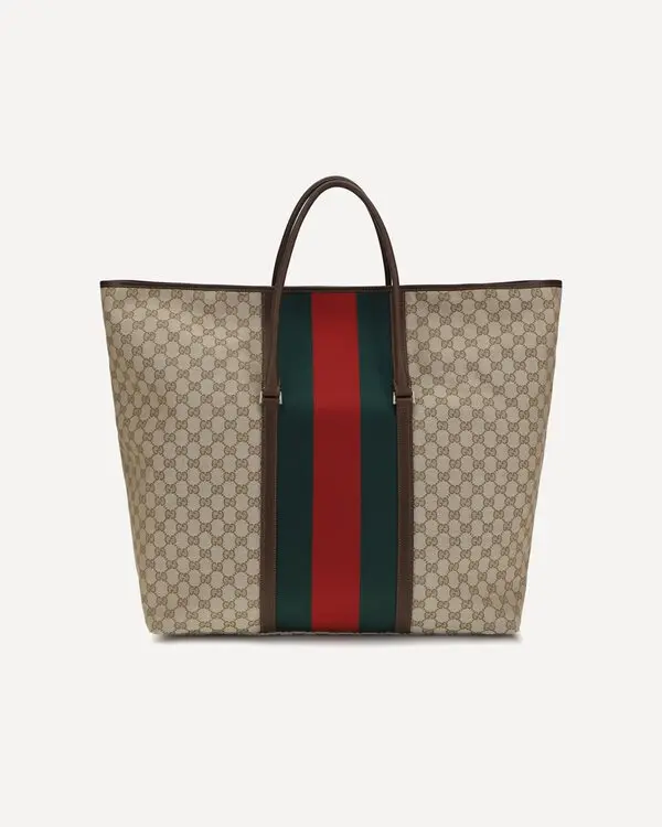 Gucci Gg Travel Bag With Web Stripe