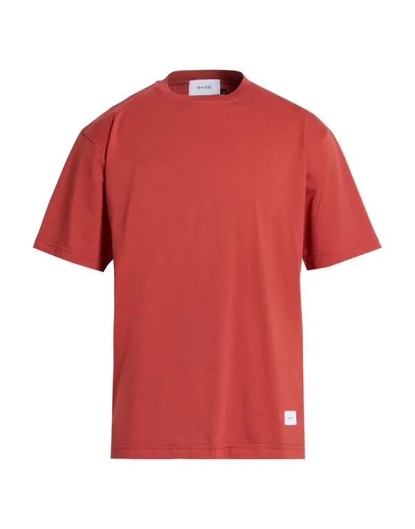 SHOE T-shirt Size Cotton - Brown