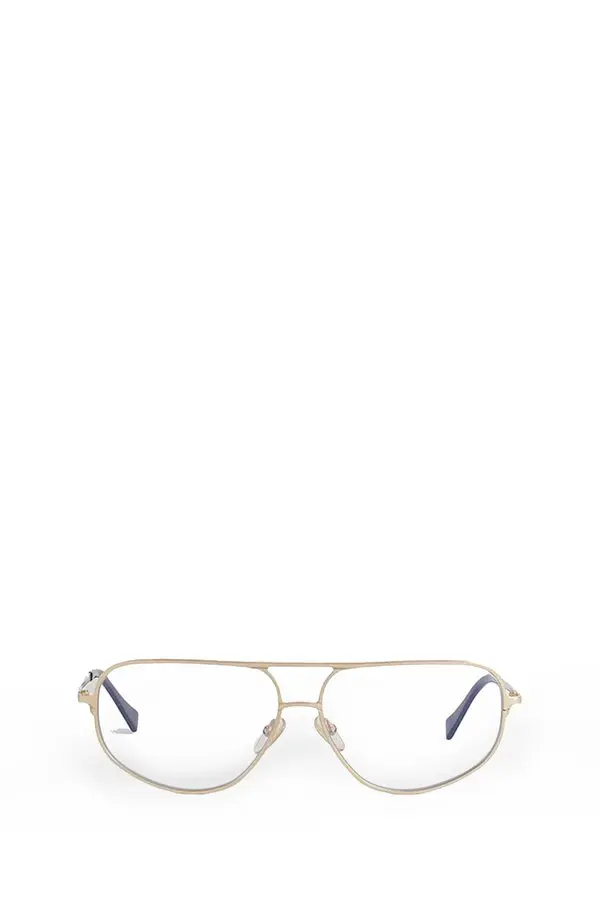 SATURNINO EYEWEAR Chas 2bis Aviator Eyeglasses - Gold