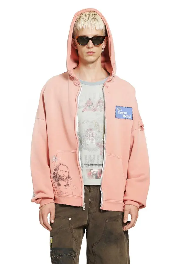PALY HOLLYWOOD Alta Cienega Zip-up Hoodie