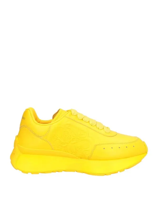 Alexander McQueen Bright Soft Leather Sneakers - Yellow