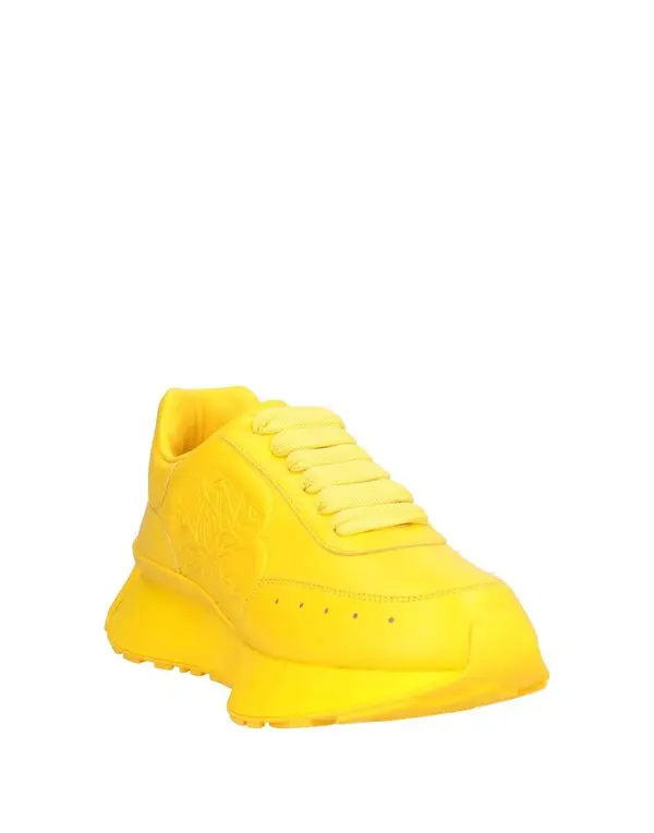 Alexander McQueen Bright Soft Leather Sneakers - Yellow
