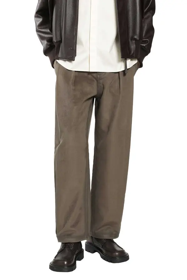 Loewe Moleskin Pleated Trousers