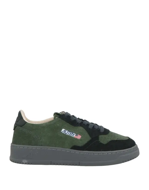 AUTRY Low-top Leather & Suede Sneakers - Green