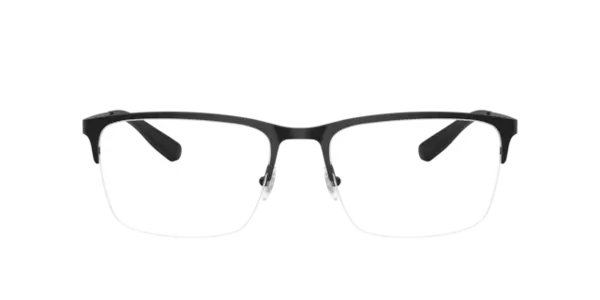 Brooks Brothers Semi-rimless Rectangular Eyeglasses - Black