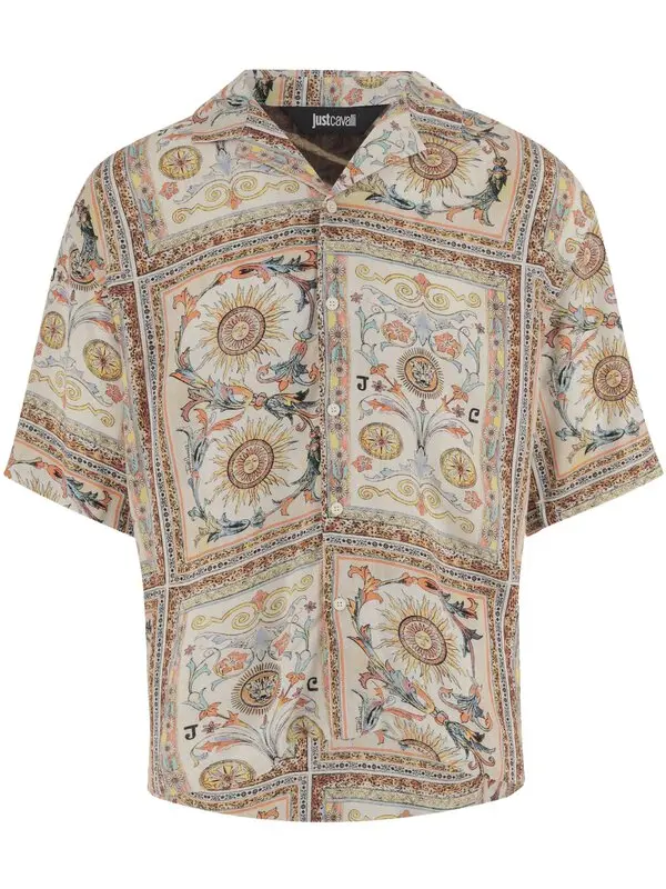 Just Cavalli T-shirt With Floral Print