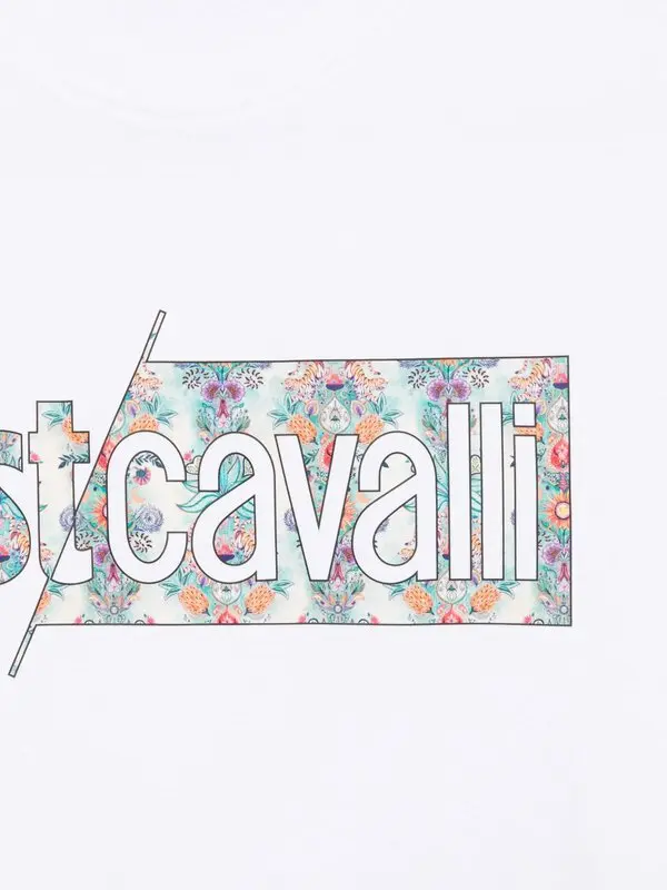 Just Cavalli T-shirt With Flowers