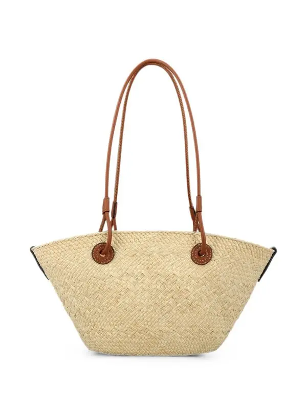 Loewe Anagram Raffia Small Tote